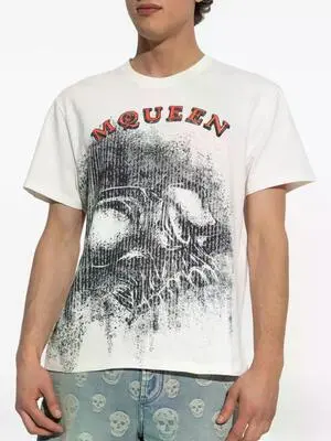 Alexander McQueen Skull-print Logo T-shirt - White