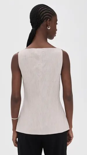 Theory Boat Neck Sleeveless Top