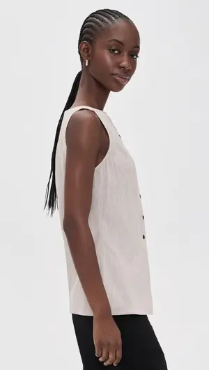 Theory Boat Neck Sleeveless Top