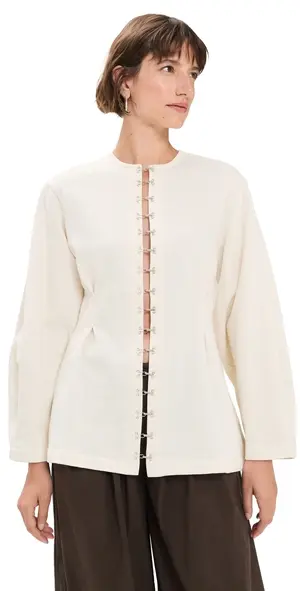 Chan Luu Pintuck Waist Cardigan