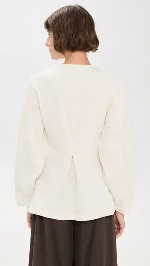 Chan Luu Pintuck Waist Cardigan