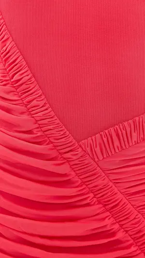 Christopher Esber Fusion Ruched Ripple Dress