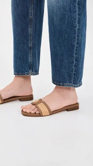 Kaanas Malek Raffia Sandals