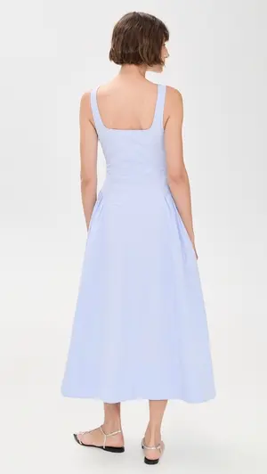 Proenza Schouler White Label Kendall Dress In Tech Cotton - Sky