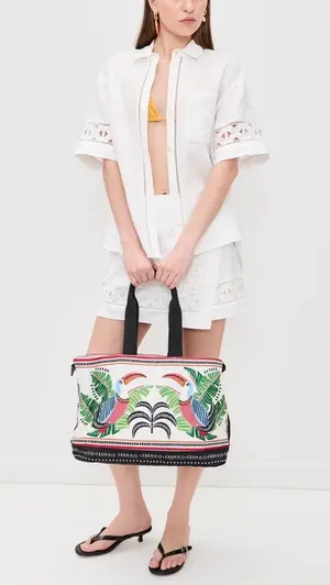 Farm Rio Toucan With Foliage Destiny Bag