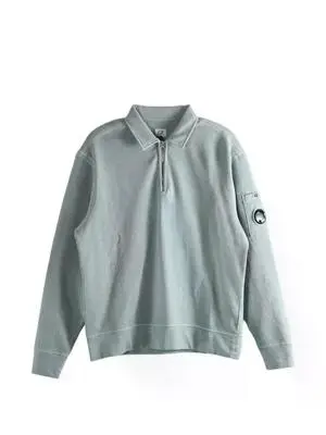 C.P. COMPANY Malfilè Fleece Sweater With Lens Detail - Grey