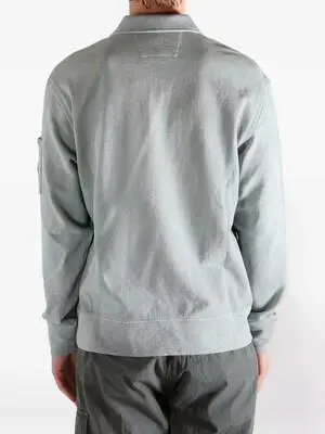 C.P. COMPANY Malfilè Fleece Sweater With Lens Detail - Grey