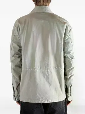 C.P. COMPANY Twill Zip Lens Jacket - Neutrals