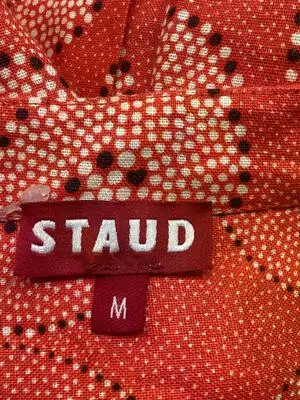 Staud Karlee Swirl-print Mini Dress