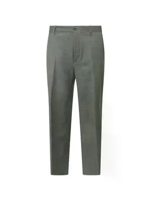 NINE:INTHE:MORNING Pressed-crease Stretch Trousers - Grey
