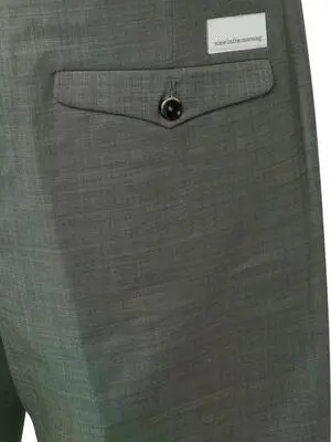 NINE:INTHE:MORNING Pressed-crease Stretch Trousers - Grey