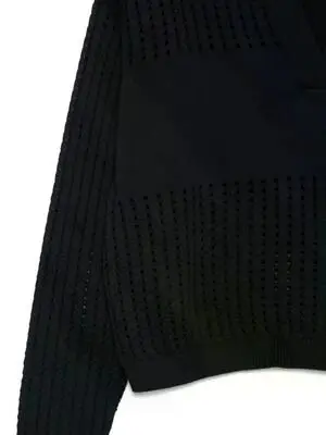 Iceberg Polo-collar Open Knit Sweater