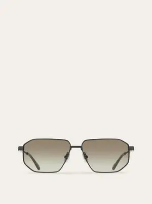 FERRAGAMO Rectangular Frame Sunglasses - Black