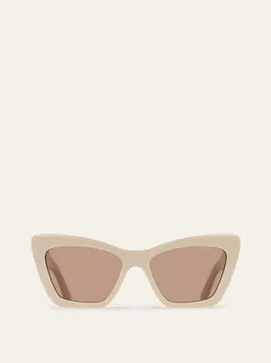FERRAGAMO Butterfly Frame Sunglasses - Colorless