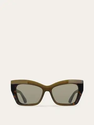 FERRAGAMO Butterfly Frame Sunglasses - Green
