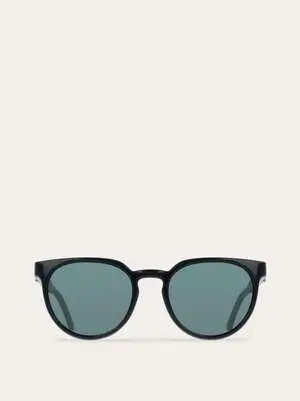 FERRAGAMO Round Frame Sunglasses - Black
