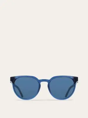 FERRAGAMO Round Frame Sunglasses - Blue