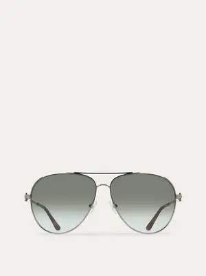 FERRAGAMO Aviator Sunglasses - Grey