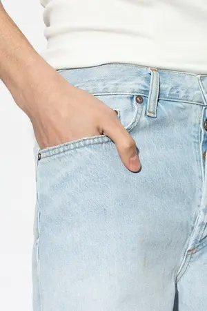 AGOLDE Anson' Denim Shorts - Blue