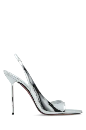 Paris Texas Heeled Sandals - Silver
