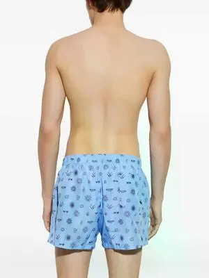Moschino Graphic-print Swim Shorts - Blue