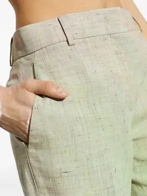 Moschino Slub-texture Tailored Trousers