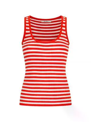 Max Mara Striped Tank Top - Red