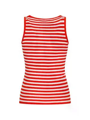 Max Mara Striped Tank Top - Red