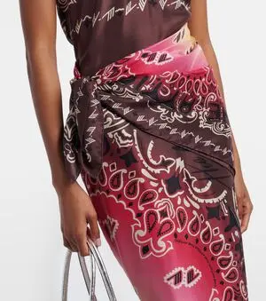 Attico Printed Silk Scarf