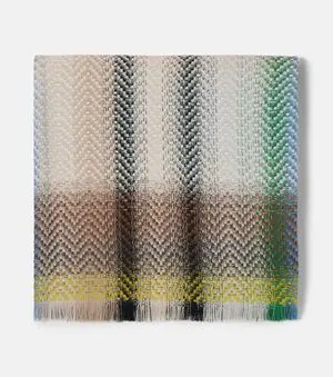 Missoni Zig Zag Wool-blend Throw - Multicoloured
