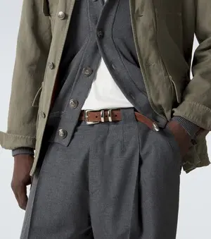 Brunello Cucinelli Debossed Leather Belt