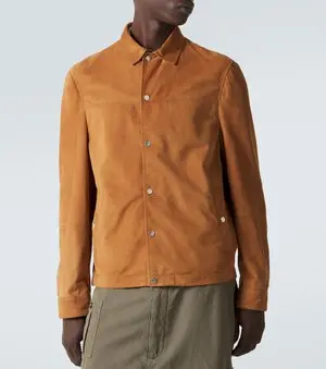 Brunello Cucinelli Suede Classic Collar Jacket