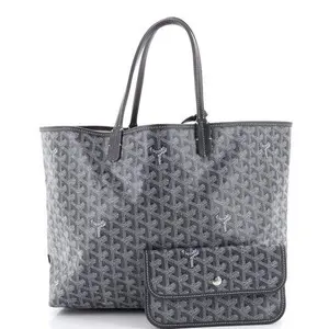 Goyard Saint Louis Tote Coated Canvas Pm - Grey