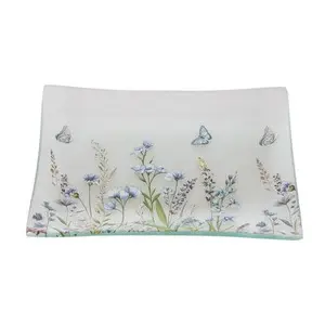 C&F HOME Spring Lavender And Butterflies Novelty Dinnerware Serving Plate 6.3