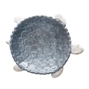 GALLERIE II Sea Turtle Decorative Plate 8.35" X 9.75 - Gray