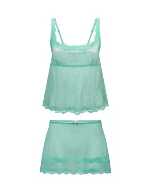 ADORE ME Kit Camisole & Half Slip Set Lingerie - Medium Green