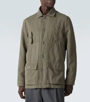 Brunello Cucinelli Cotton And Linen Field Jacket