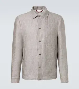 Brunello Cucinelli Hemp And Linen Overshirt