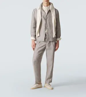 Brunello Cucinelli Hemp And Linen Overshirt