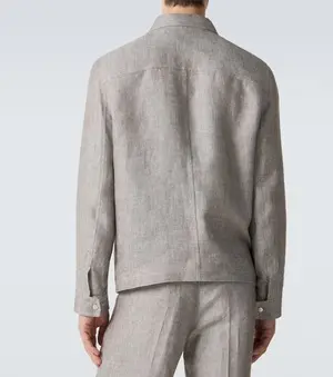 Brunello Cucinelli Hemp And Linen Overshirt