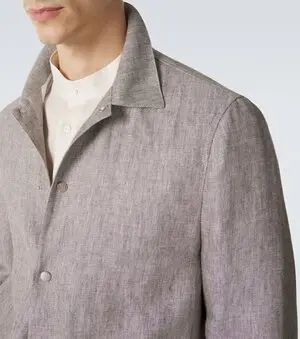 Brunello Cucinelli Hemp And Linen Overshirt