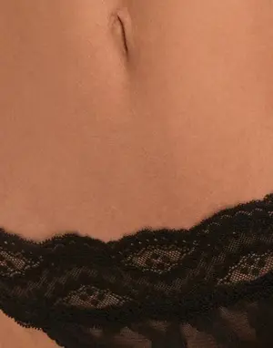ADORE ME Maylis Thong Panties - Black