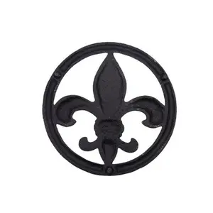 GALLERIE II Fleur De Lis Metal Serving Kitchen Trivet 7.48