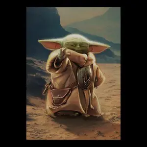 STAR WARS: THE MANDALORIAN AND GROGU The Child Force Poster Short Sleeve Graphic T-shirt