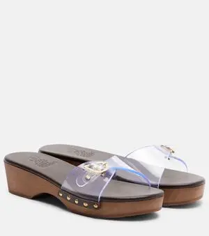 ANCIENT GREEK SANDALS Omonia Clogs - Transparent