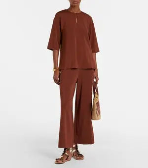 Max Mara Onorata Wide-leg Pants - Brown