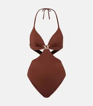 Max Mara Cambra Cutout Swimsuit - Brown