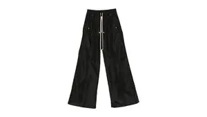 Rick Owens Strapped Wide Bela Trousers - Black
