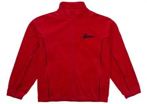 Supreme Velour Mesh Track Jacket - Red