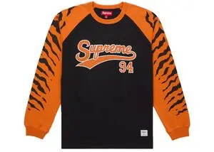 Supreme Tiger Raglan Long Sleeve Top
